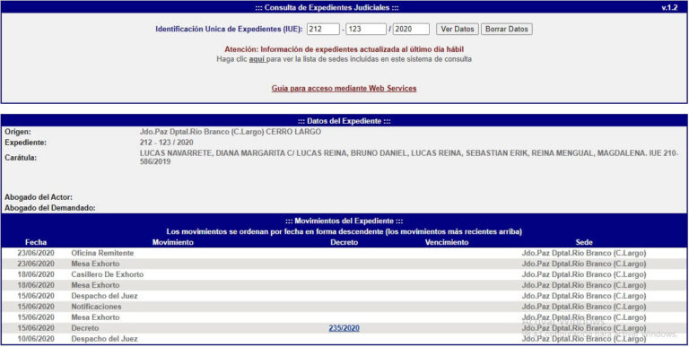 ️ Consulta Expedientes Judiciales